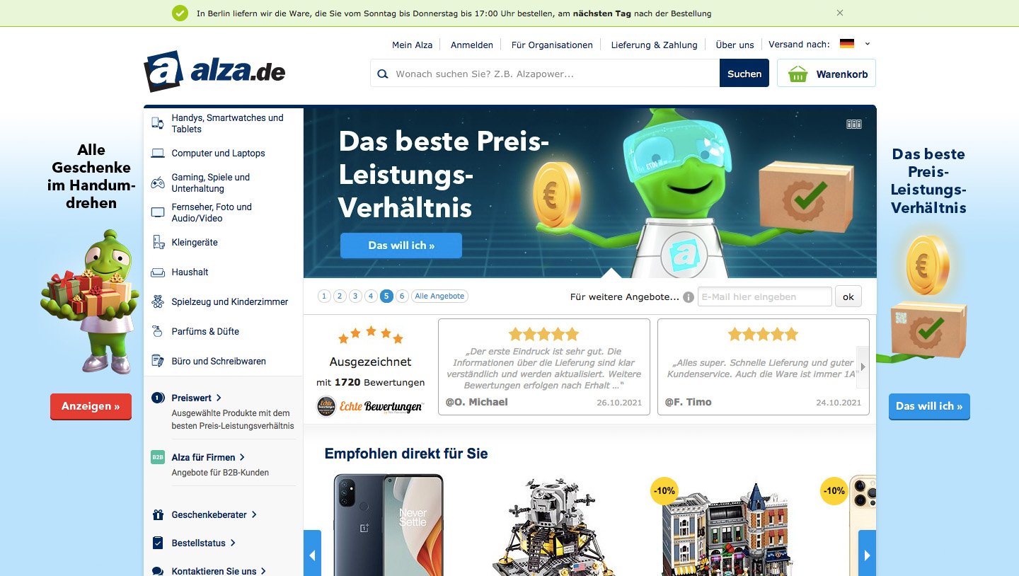 Alza Gutscheine ᐅ 6 Angebote | Oktober 2022