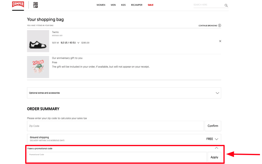 Camper coupons - 25% off in December 2025