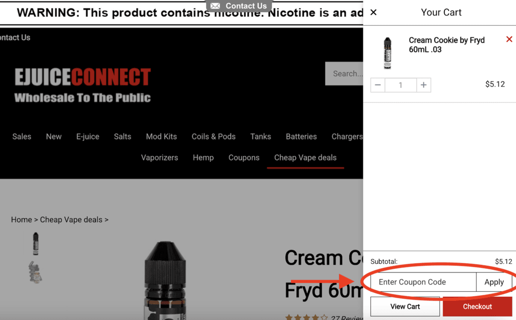 Ejuice Connect coupons - 10% off in December 2025