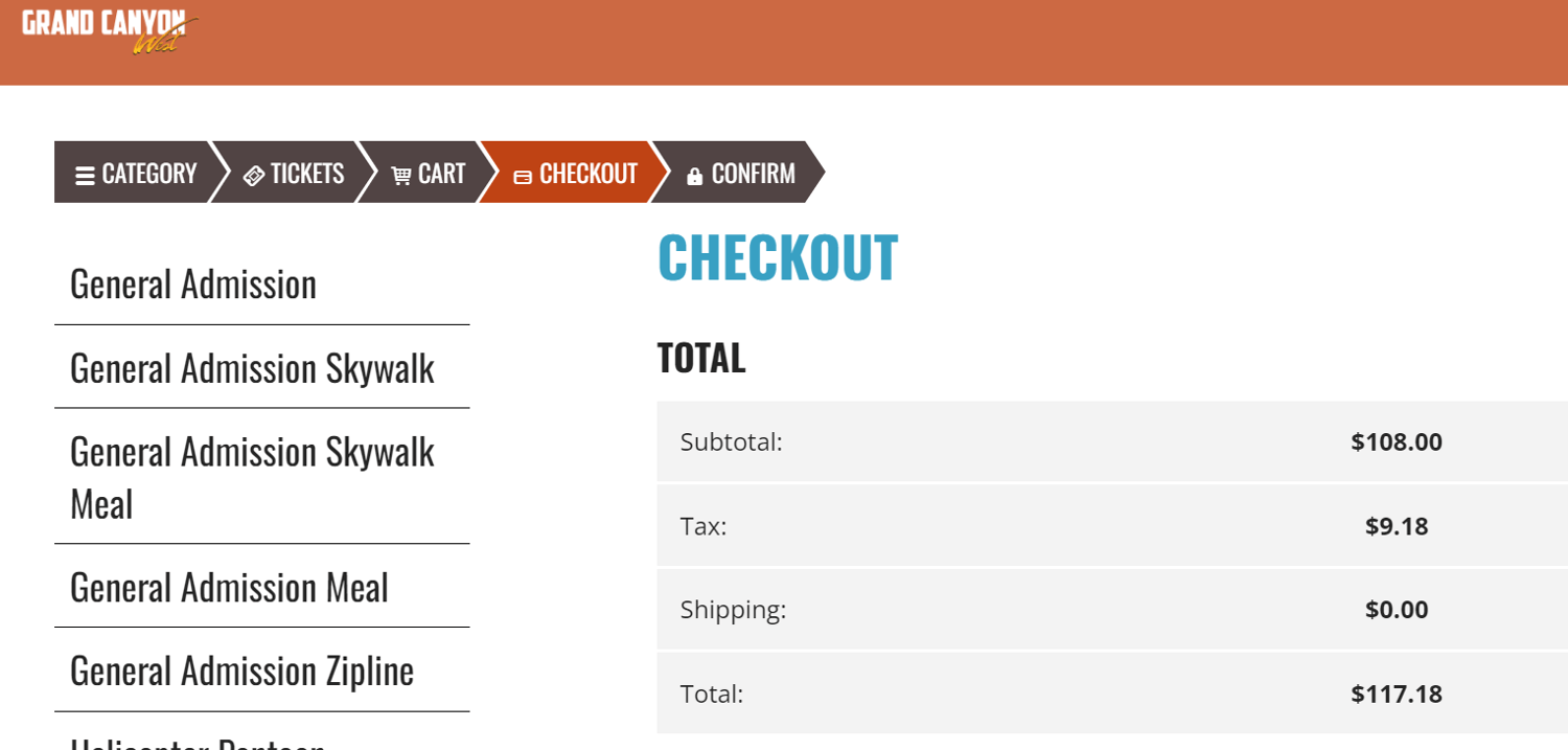 Grand Canyon West coupons - 20% off in January 2026