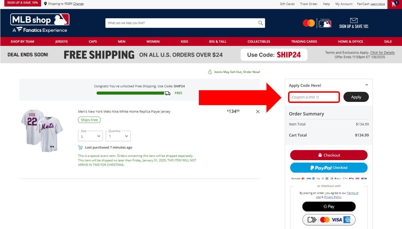 MLB Shop Promo Codes: Save 20% This December 2025