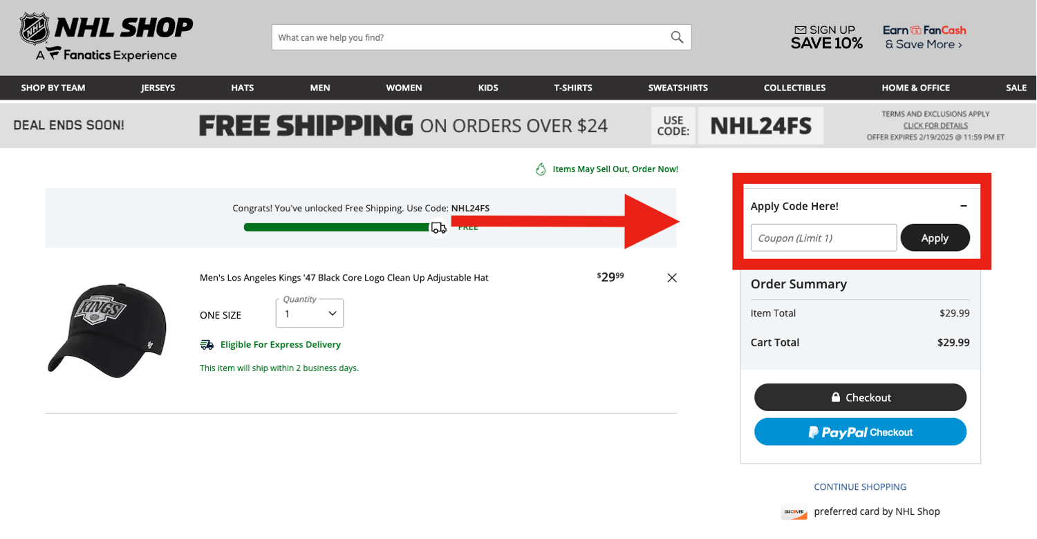 NHL Shop Coupon: 20% Off in December 2025