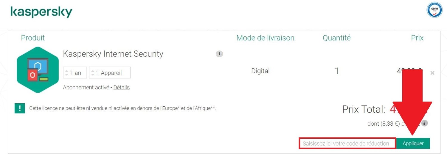 Codes Promo Kaspersky ᐅ 60% de réduction | Octobre 2022