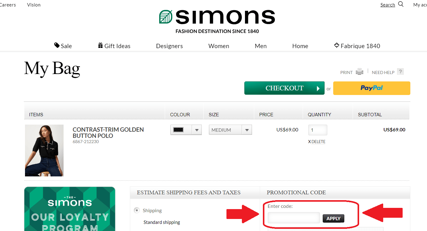 Simons Coupons & Promo Codes - $10 off in December 2025